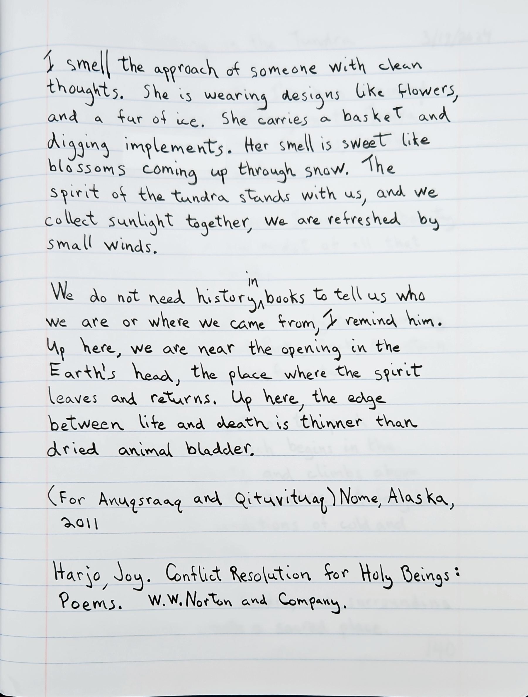 Spirit Walking in the Tundra – unflinching